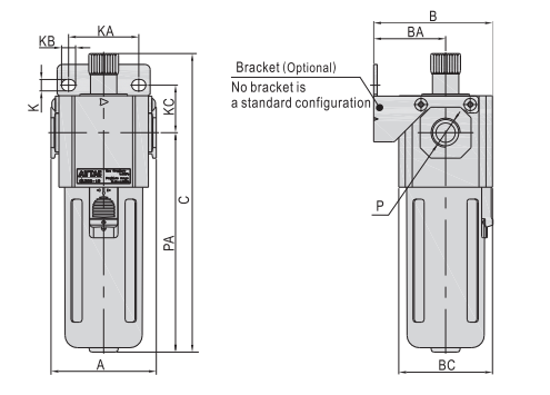 GL300-08 GL300-10 GL300-15 air control Airtac precision automatic GR ...