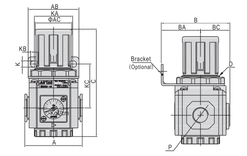 GR300-08 GR300-10 GR300-15 precision unit Airtac precision treatment GF ...