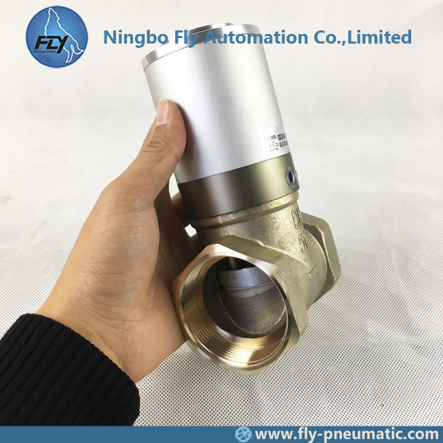 Q22HD-50 Pipe Valve Q22HD Series PTFE Seals 2/2 1-1/2 inches Pneumatic ...