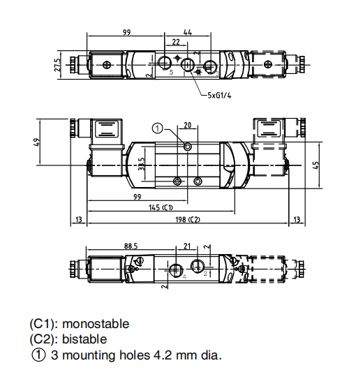 SCG531C017MS1 G531C017 ASCO 531 Series 1/4 Inch Aluminium Pilot ...